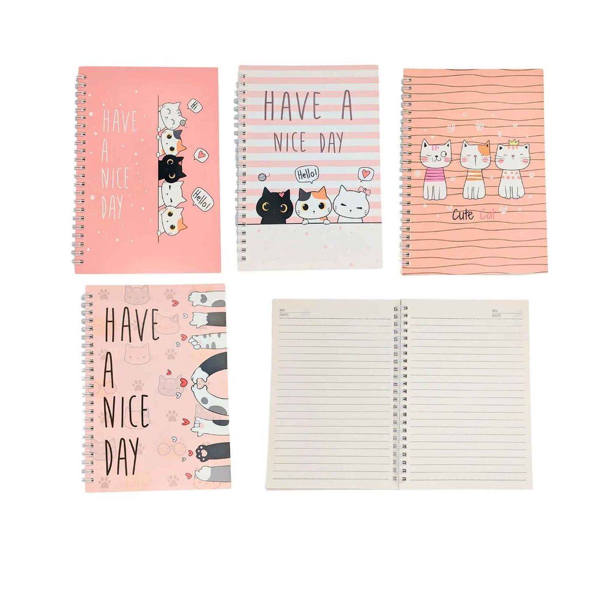 Cute Cat Notebook – Lollipop Art Lounge